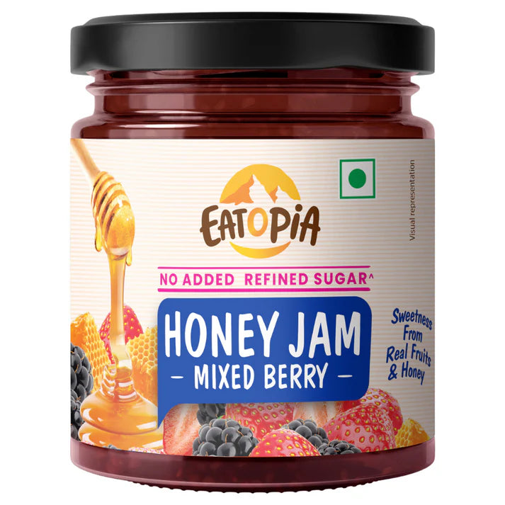 Mixedberry Honey Jam | No Sugar | No preservatives | Real fruits and ...