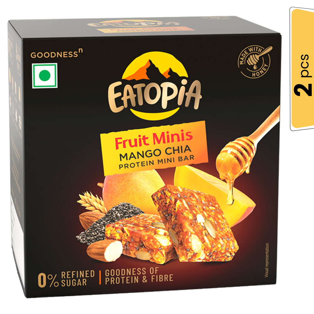 Fruit Minis Mango Chia |Dry Fruits Protein Bars |Healthy Energy Snacks ...