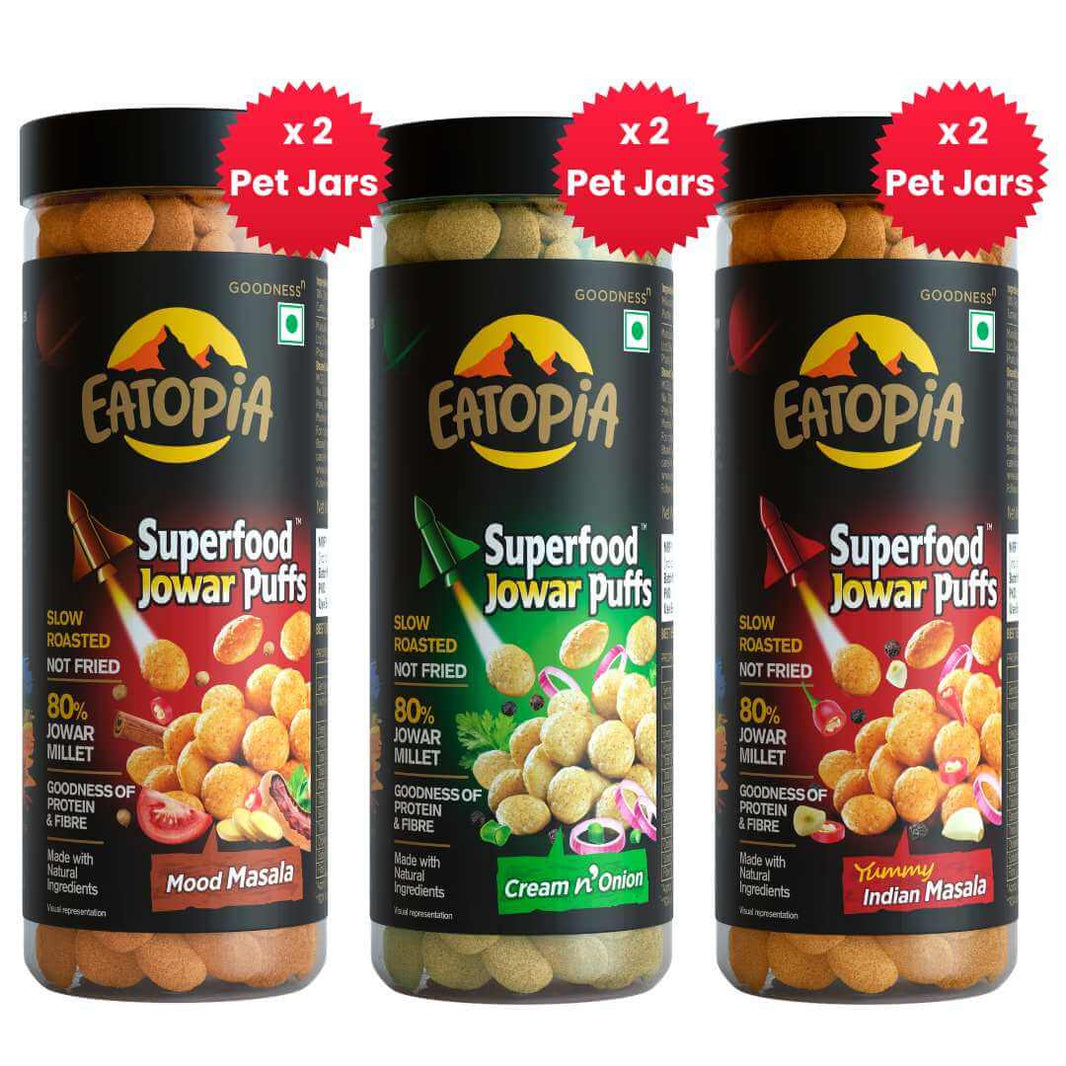 Eatopia Millet & Oat Snacks | Healthy Indian Snacks | Buy Now