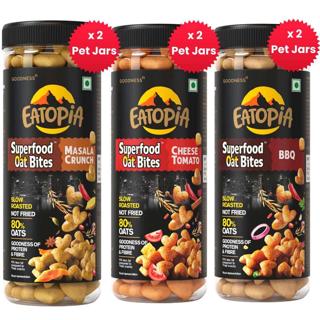 Eatopia Diabetic-Friendly Healthy Snacks| Millet & Oat Treats | Low GI