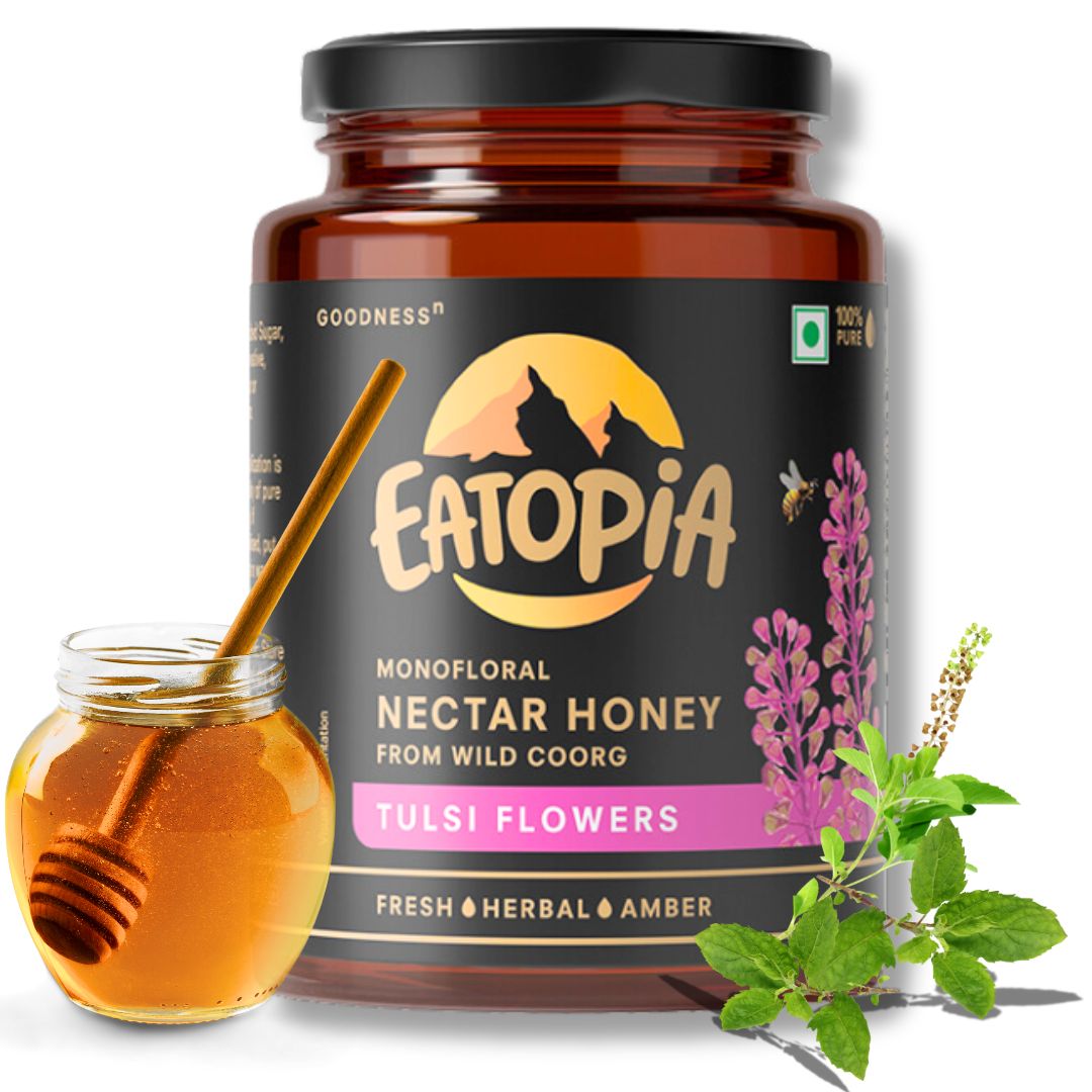 Tulsi Flowers 100% Pure & Honey - World's best honey| No added sugar – Eatopia